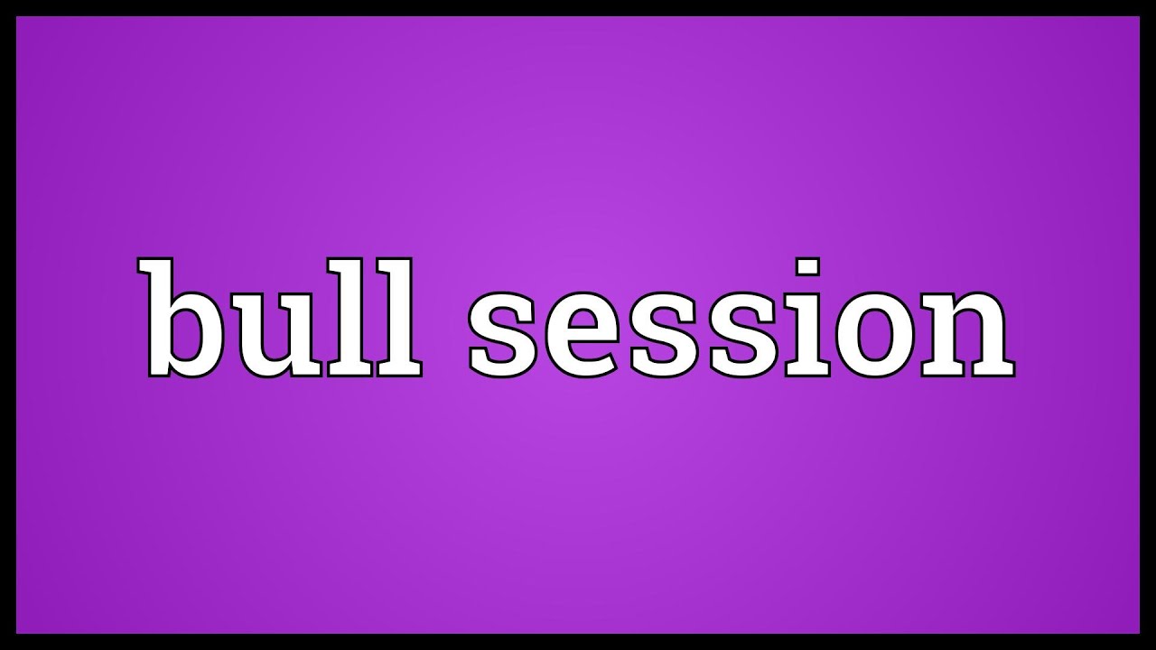 Bull session Meaning - YouTube