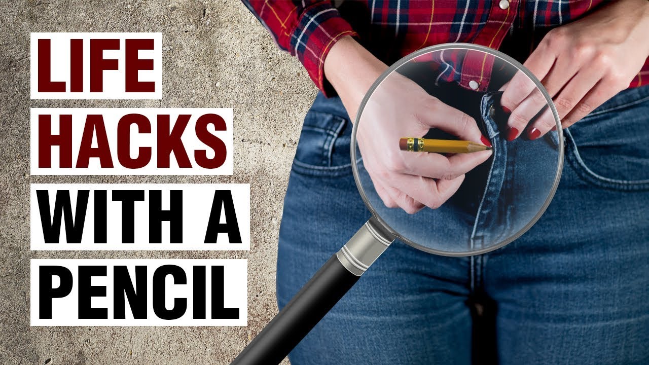 15 Simple Life Hacks With a Pencil - YouTube
