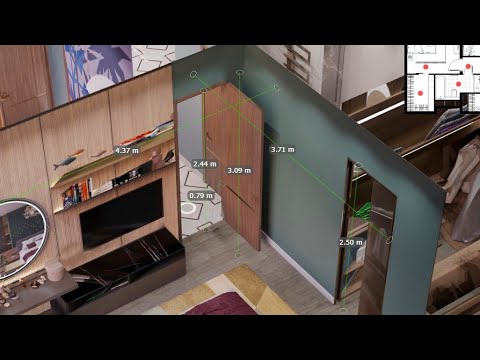 virtual tour in krpano + 3d model + measurements - YouTube