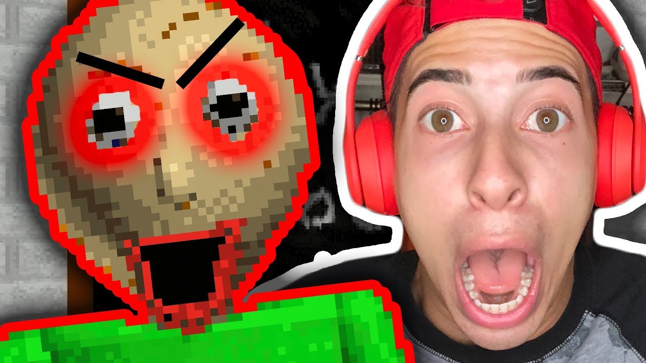 IS THIS THE SCARIEST GAME EVER?! Baldi's Basics In Education and ...