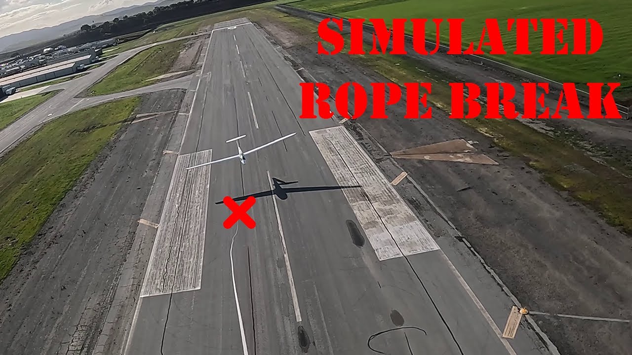 Glider: Simulated Rope Break on Takeoff - YouTube