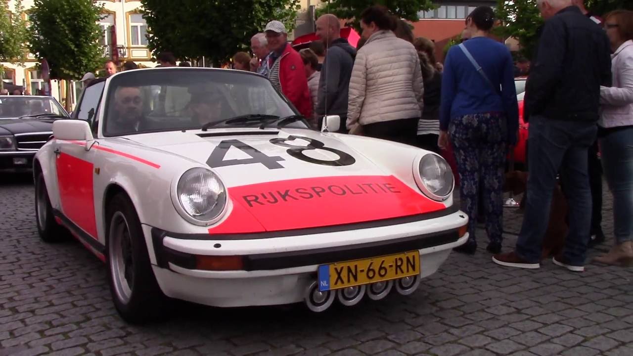 Porsche 911 Targa Dutch Police at Cars & Coffee Peer,Belgium - YouTube