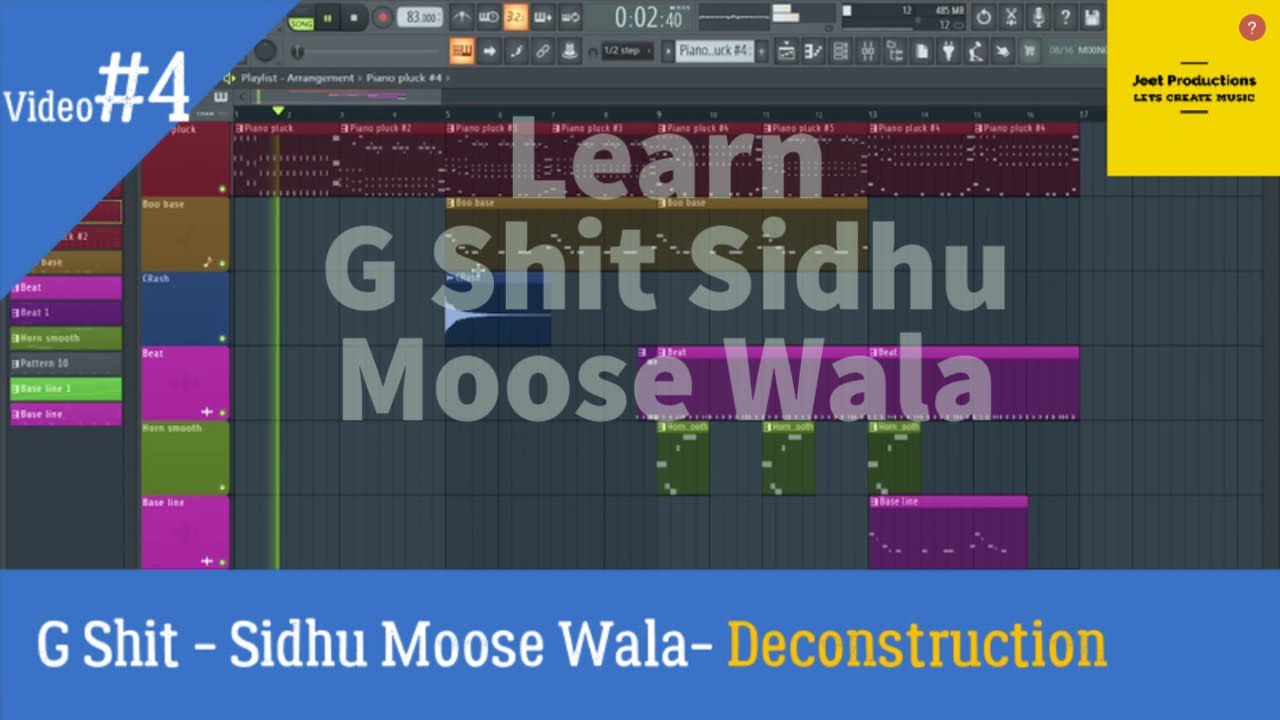 How to make: G Shit Sidhu Moose Wala | Song deconstruction | FL Studio ...