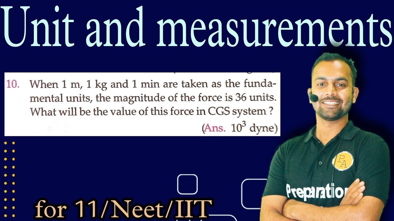 Pfp-10 unit and measurements : When 1m, 1 kg and 1 min are taken as the ...