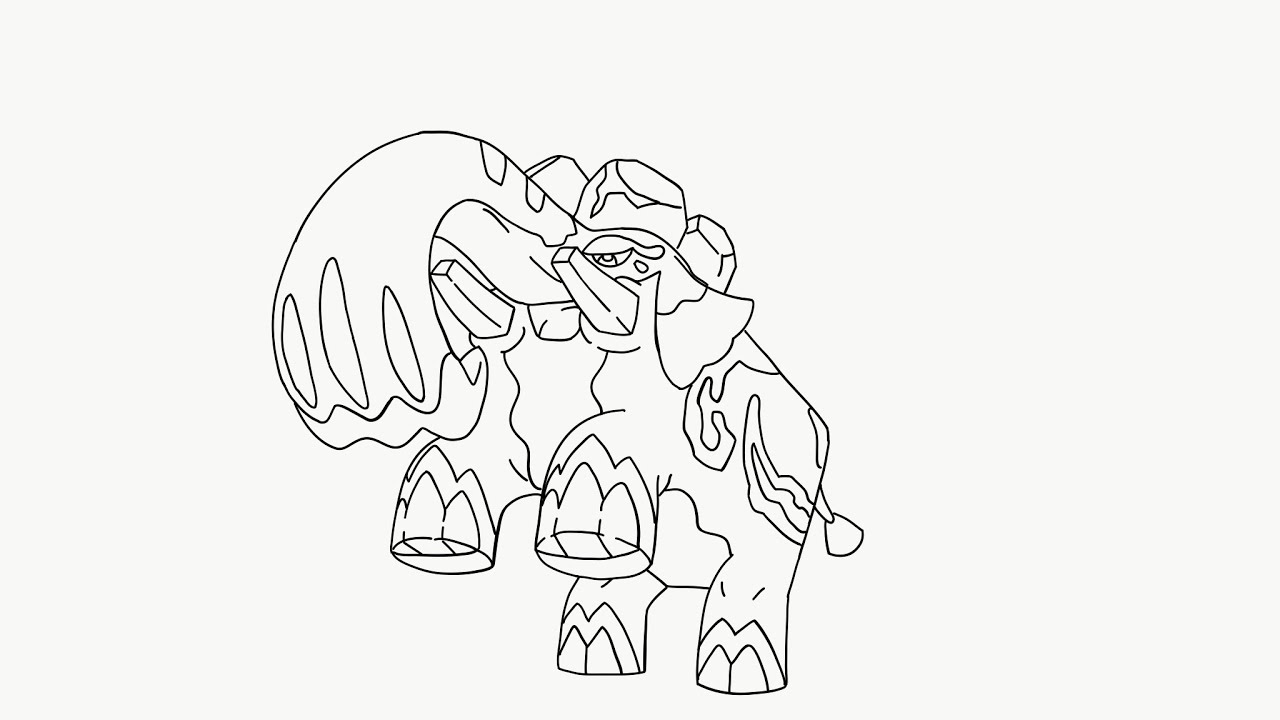 How to draw Copperajah from pokémon step by step - YouTube