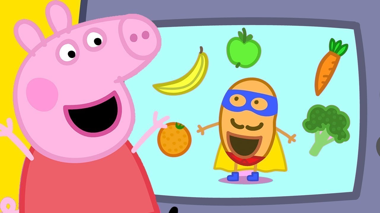 Peppa Pig English Episodes | Super Potato at Peppa Pig's Playgroup ...