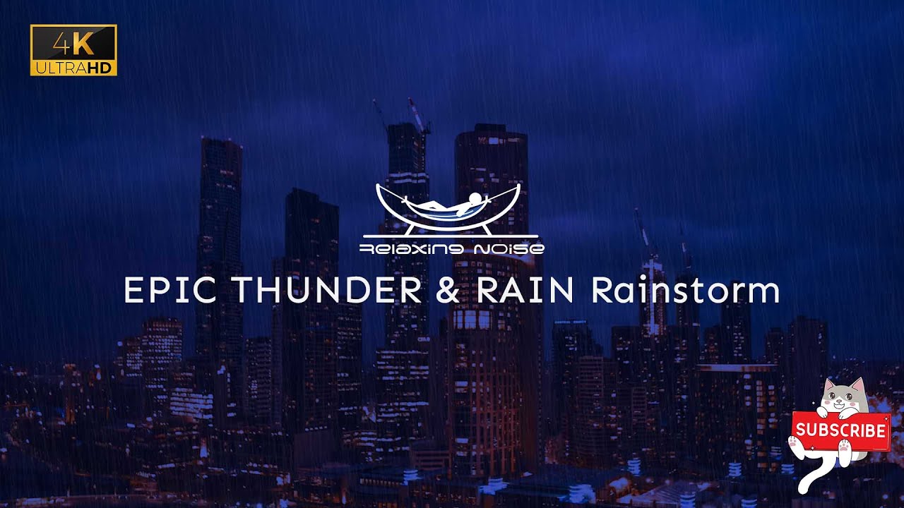 EPIC THUNDER & RAIN Rainstorm Sounds For Relaxing part 3 | Relaxing ...