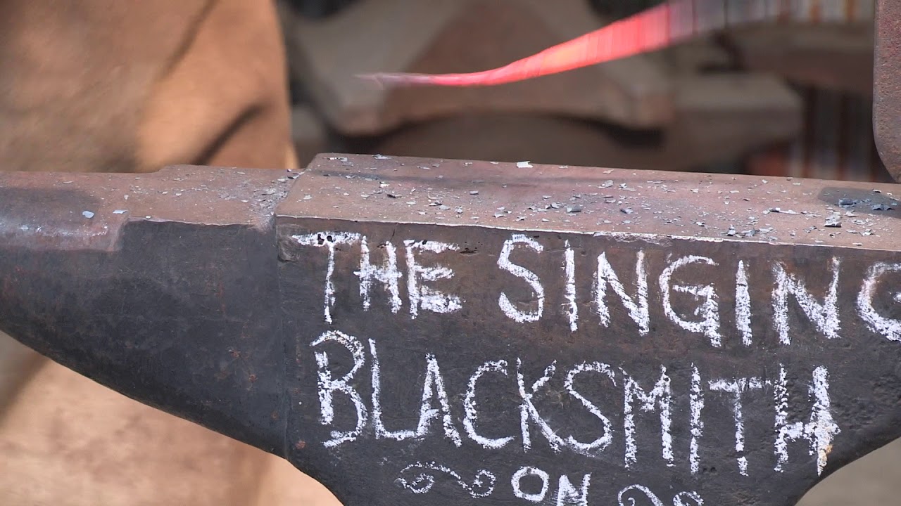 Forging and Iron Rose with Singing Blacksmith Bryan Headley - YouTube