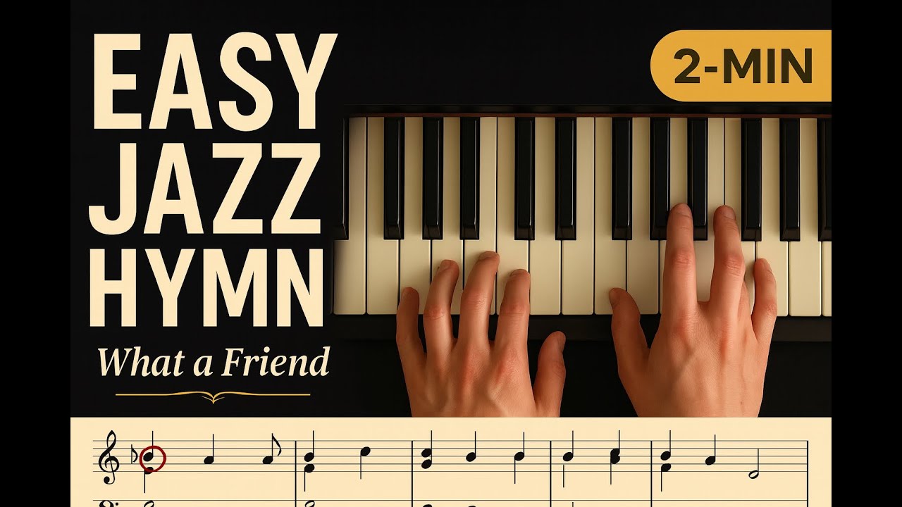 How to play "What a Friend We Have in Jesus" — Easy Jazz Hymn Piano 2 ...