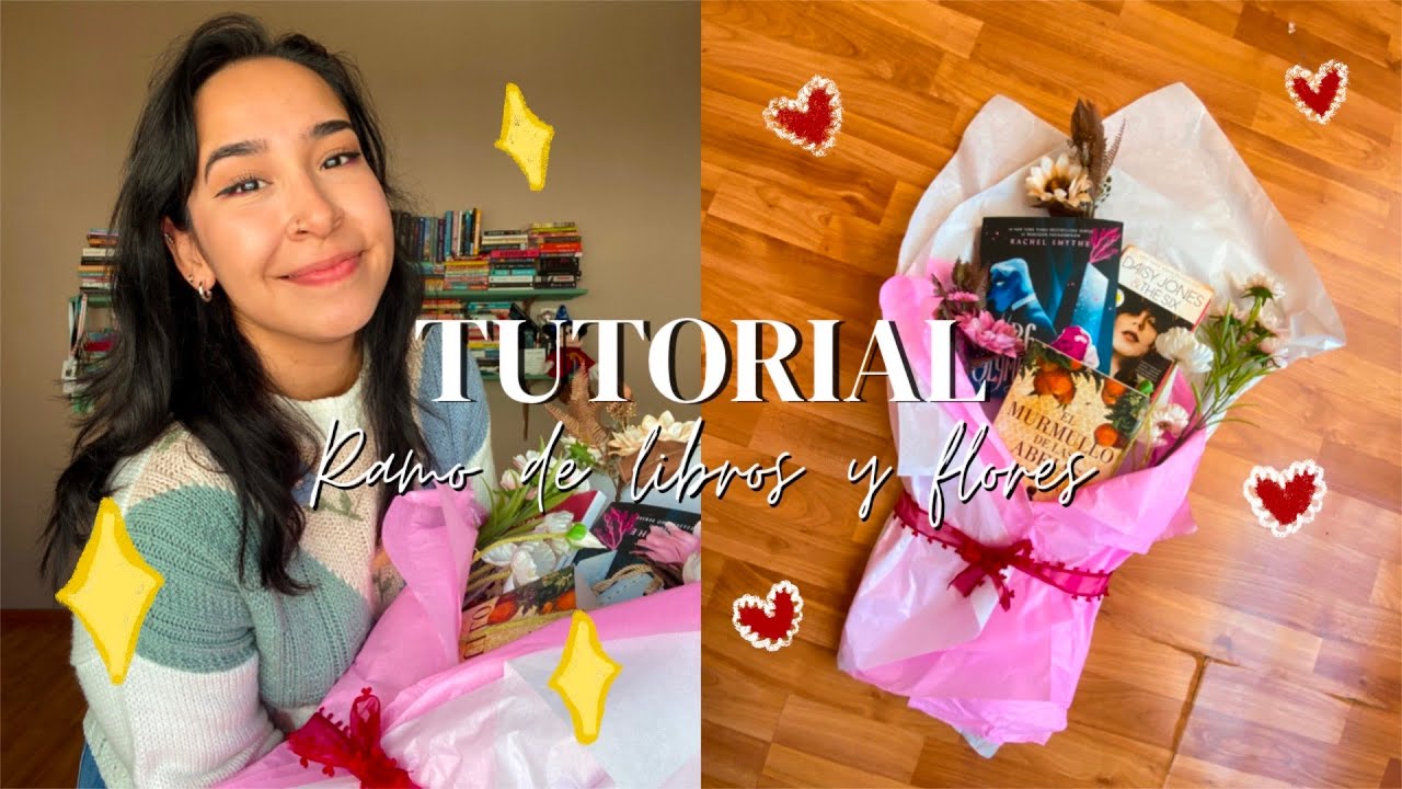 Tutorial: ¿Cómo hacer un ramo de libros? (book bouquet) 📚💐 ...