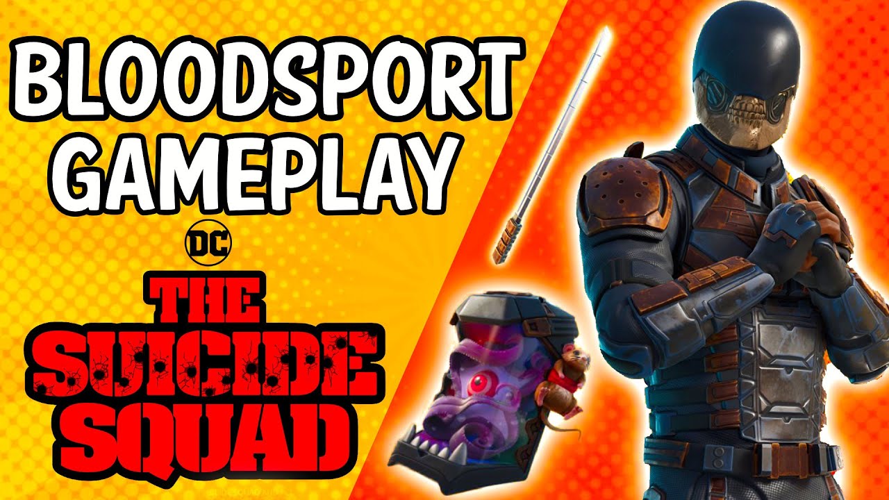 Bloodsport Skin Gameplay & Review! Fortnite Suicide Squad Collab - YouTube