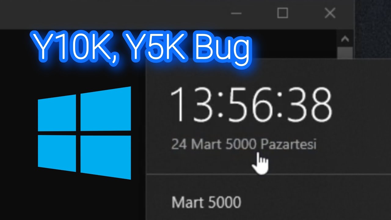 Windows 10'da Y10K Glitch - YouTube