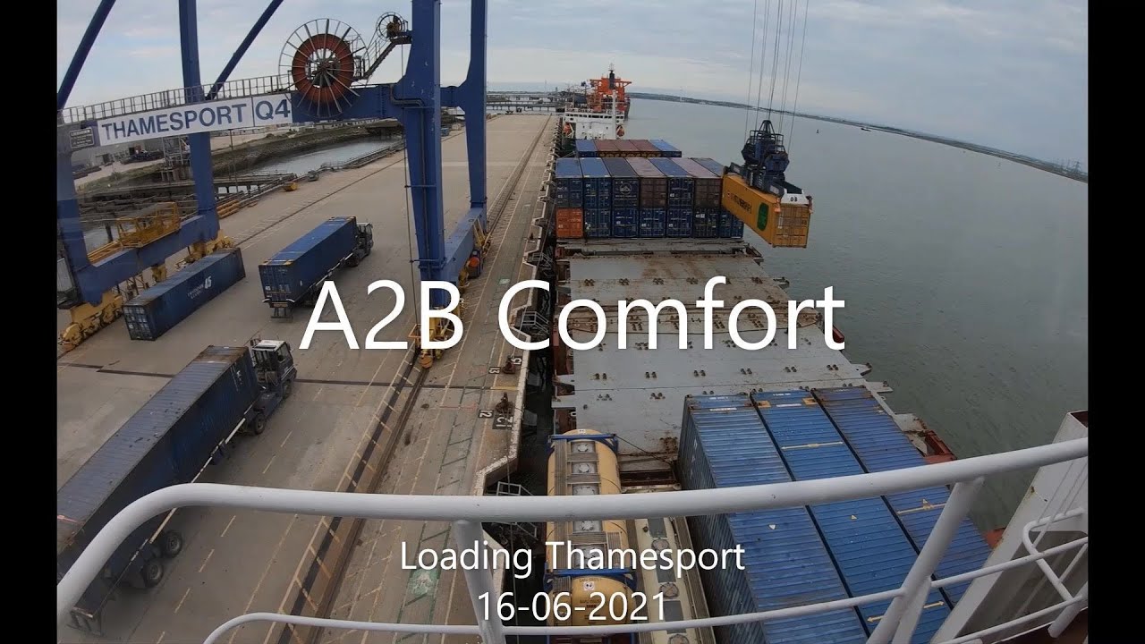 Timelaps: A2B Comfort Thamesport loading 16-06-2021 - YouTube