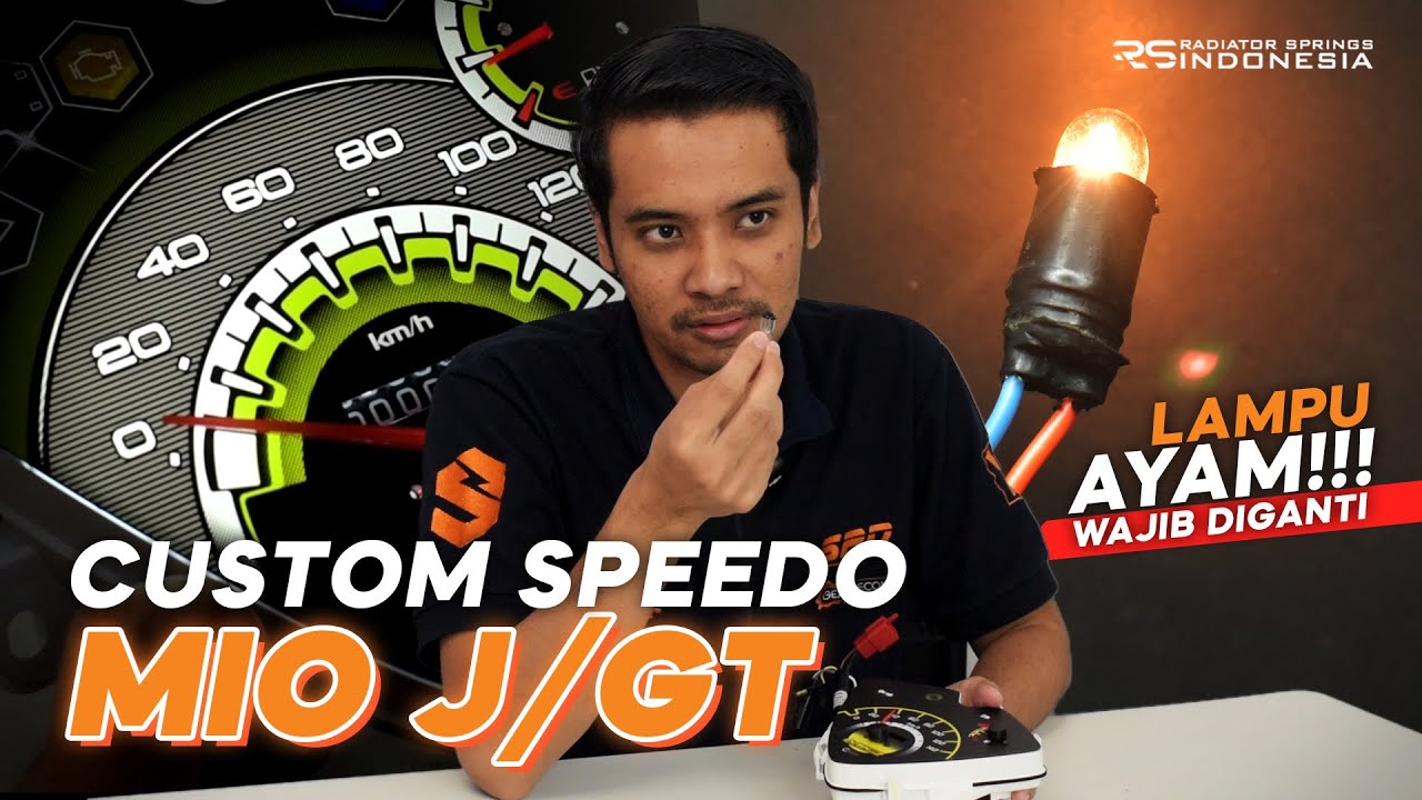 CUSTOM SPEEDOMETER YAMAHA MIO J / MIO GT - YouTube