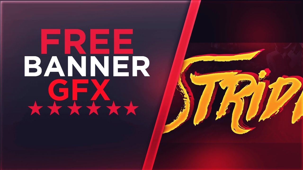 FREE GFX CLEAN GFX TEMPLATE DOWNLOAD!! YT BANNER - YouTube