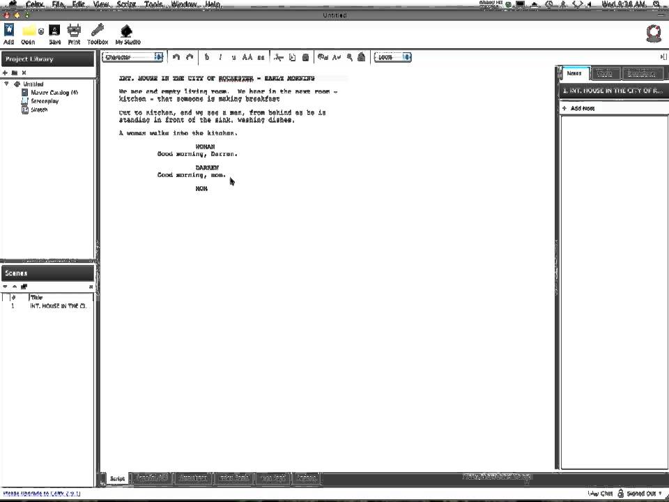 Introduction to Celtx - Starting the Script Writing Process - YouTube
