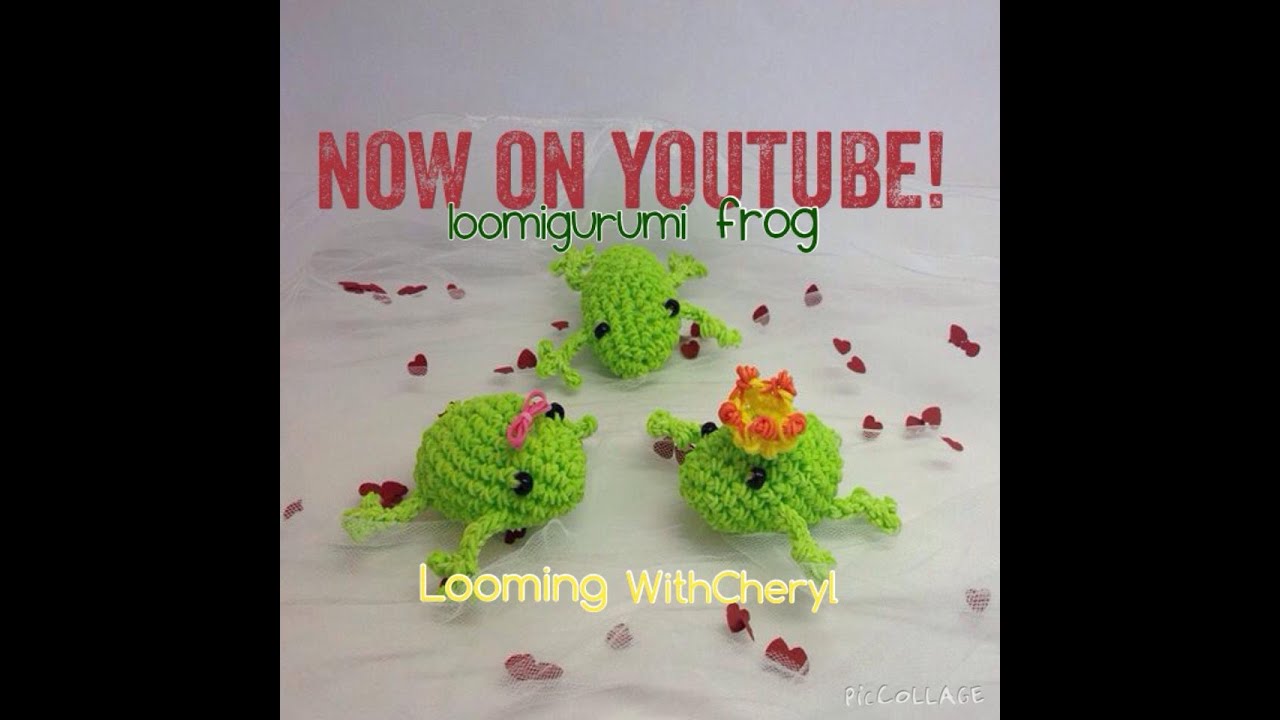 Rainbow Loom Frog - Loomigurumi - Amigurumi Hook Only Лумигуруми - YouTube