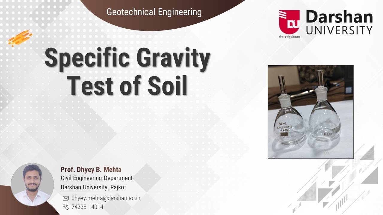 Specific Gravity Test of Soil - YouTube