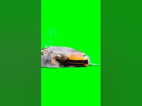 Super cool sports car drifting green screen material #greenscreen # ...