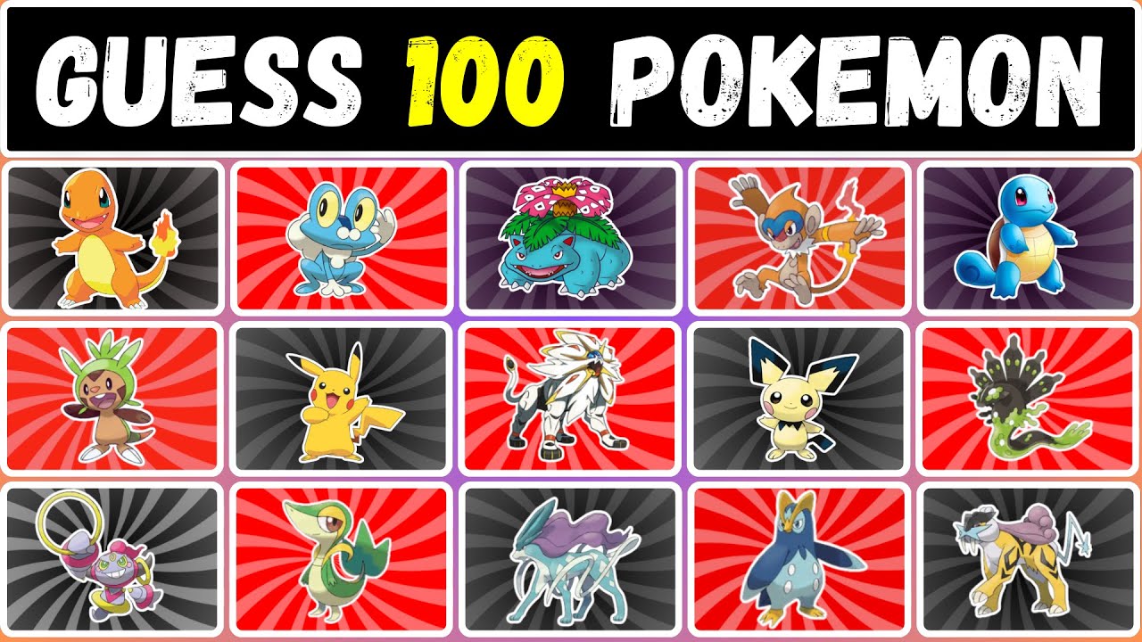 Ultimate Pokémon Quiz: 100-Question Guess the Pokémon Challenge - YouTube