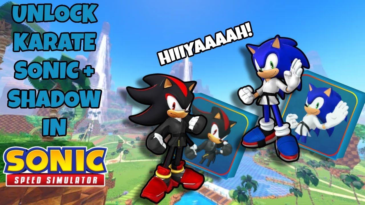 Unlock KARATE Sonic & Shadow FAST In Sonic Speed Simulator! - YouTube