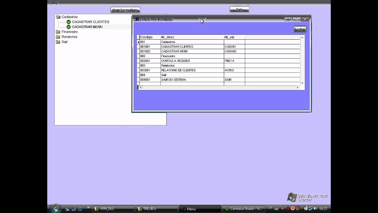 Menu TREE VFP - YouTube
