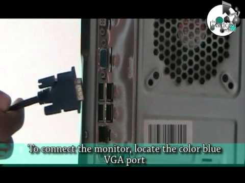 Connecting the Monitor to the System Unit - YouTube
