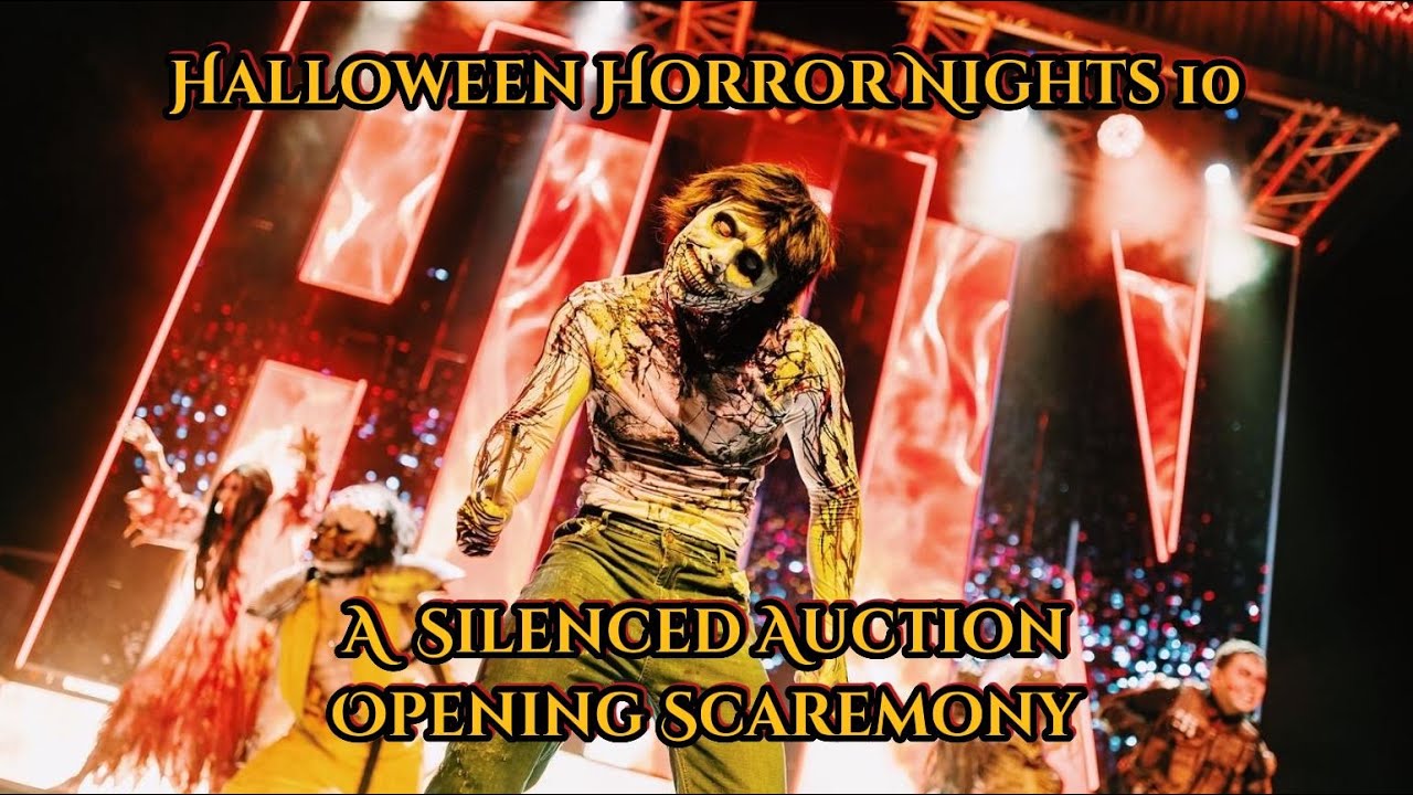 A Silenced Auction - Halloween Horror Nights 10 Opening Scaremony (FULL ...