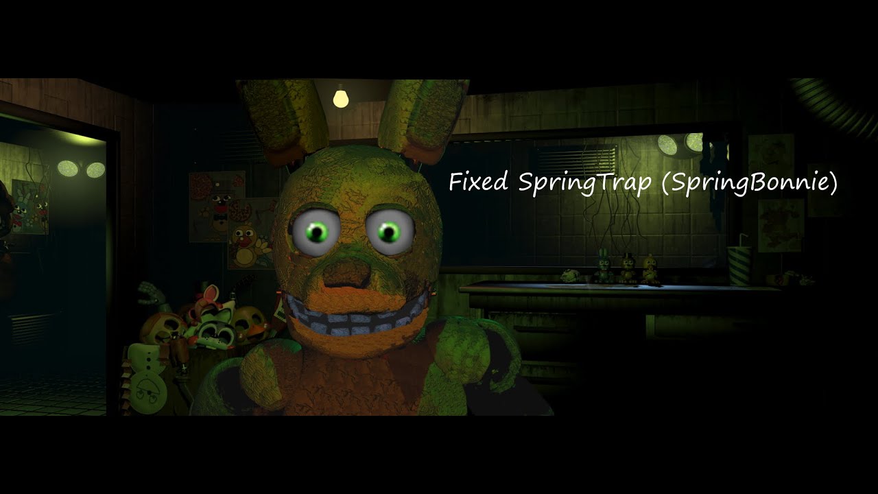 Fixed Springtrap (SpringBonnie)- FNaF Speed Edit - YouTube
