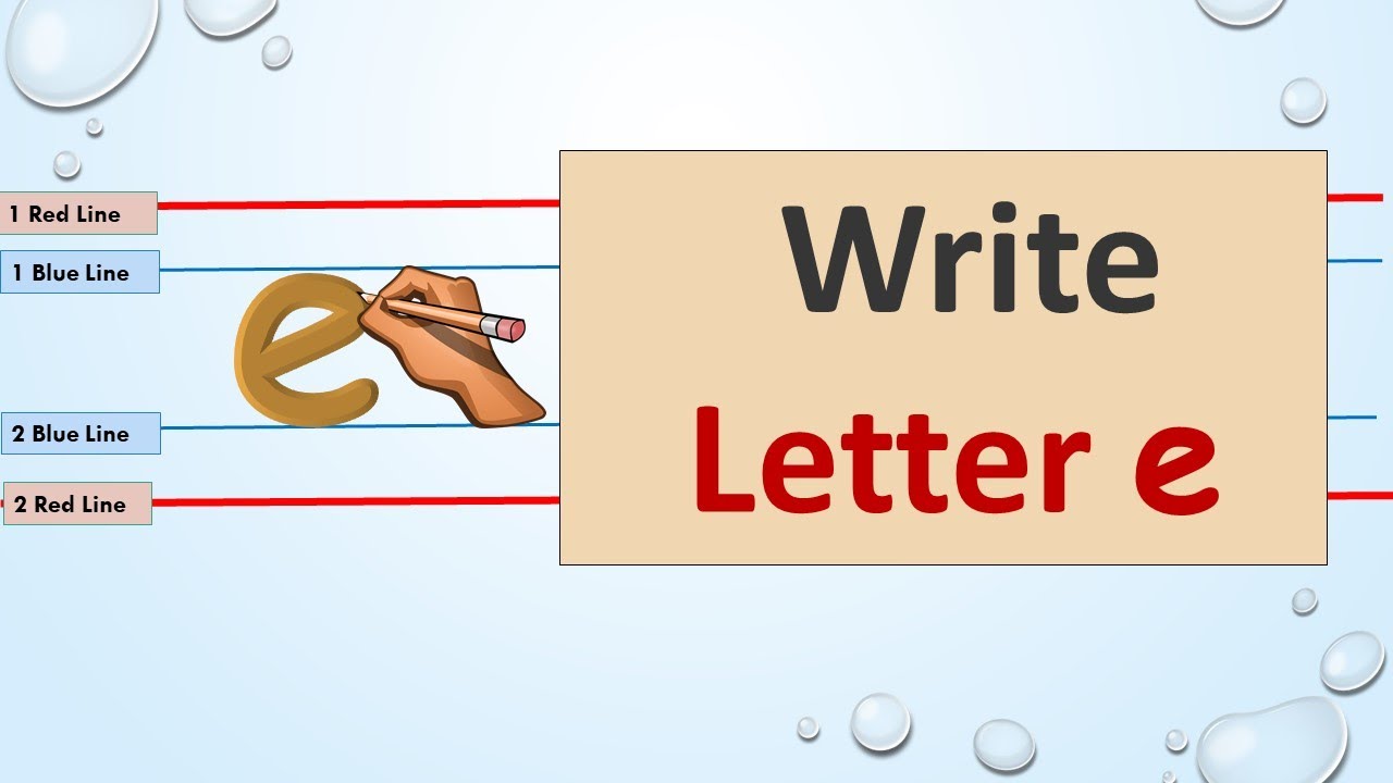 Small Letter e - YouTube