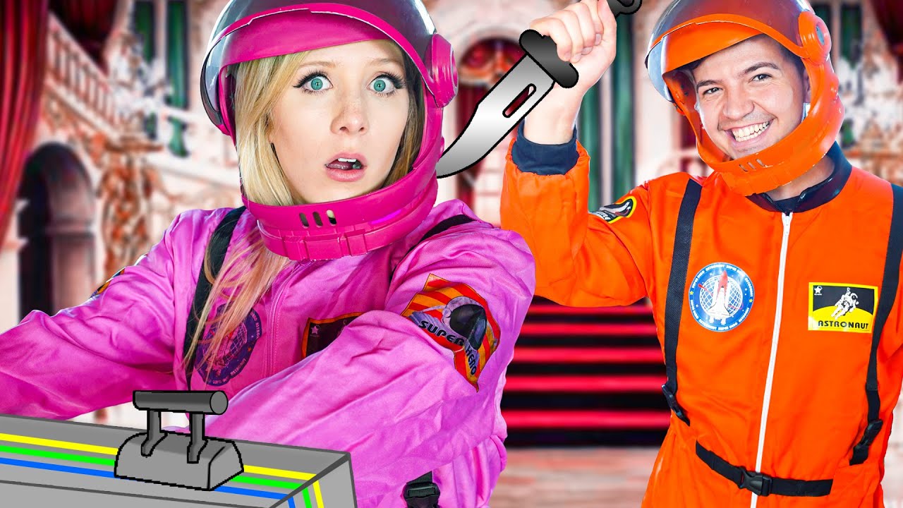 Real Life Among Us in an ACTUAL Castle! *3,000 IQ* - YouTube