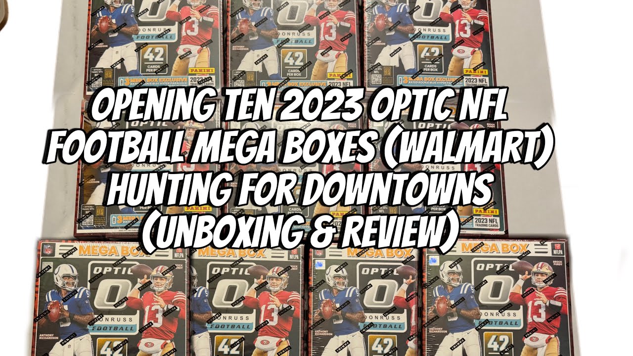 Opening ten 2023 Optic NFL Football Mega Boxes (Walmart) (Unboxing ...