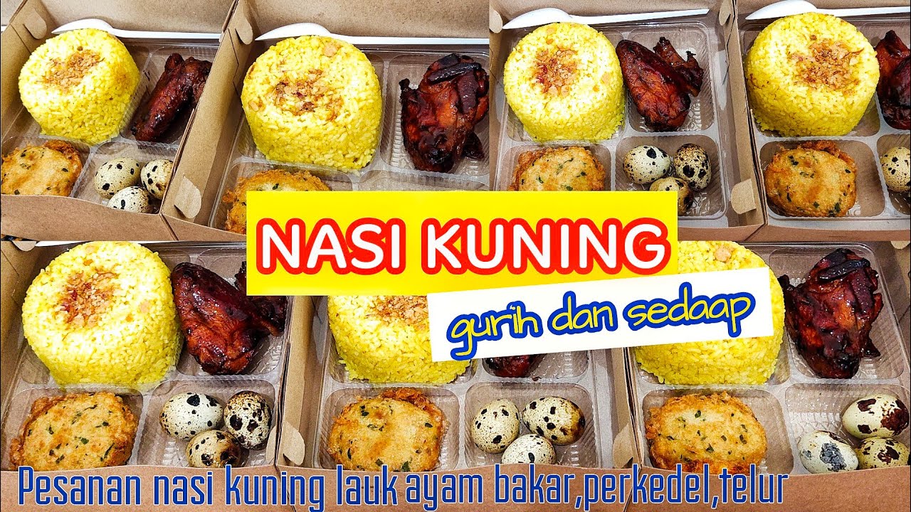 Resep Nasi Kuning Gurih Dan Sedaap - Lengkap dengan ayam bakar ...