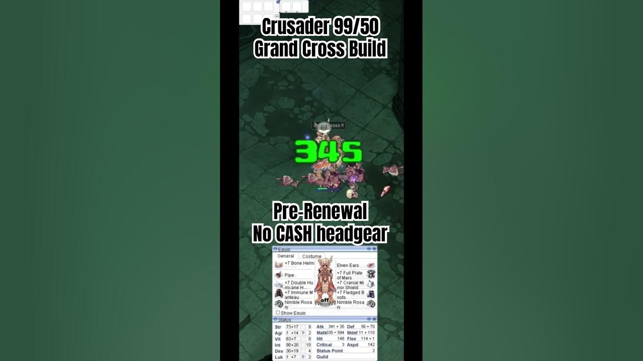 Crusader Grand Cross Build 99/50 OP,Farming Machine? #ragnarokonline #ragnarokclassic #ragnarok ...