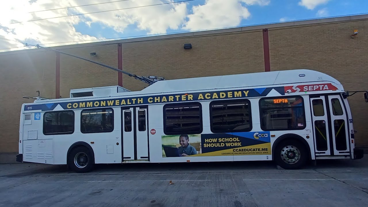 SEPTA Route 75: 2008 New Flyer E40LFR #815 on DIesel EPU Audio - YouTube