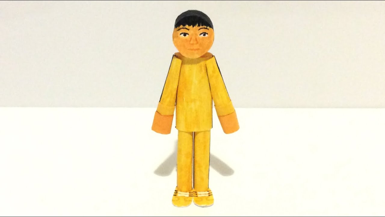 How to Make Paper Bruce Lee - YouTube