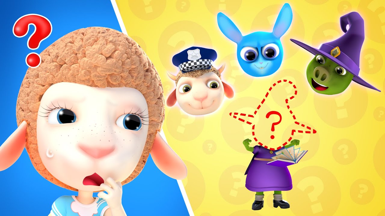 Wrong Head Challenge | Funny Cartoon for Kids & Songs | Dolly and ...