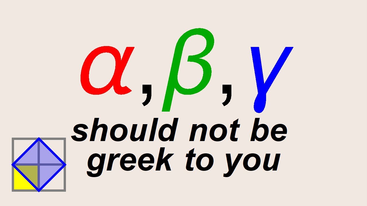 The Greek Alphabet for Mathematics, Trigonometry 2 - YouTube