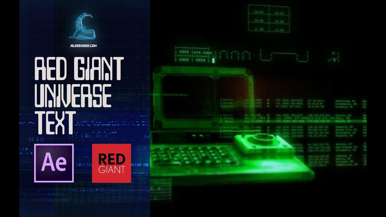 After Effects | Red Giant Universe | Text - YouTube