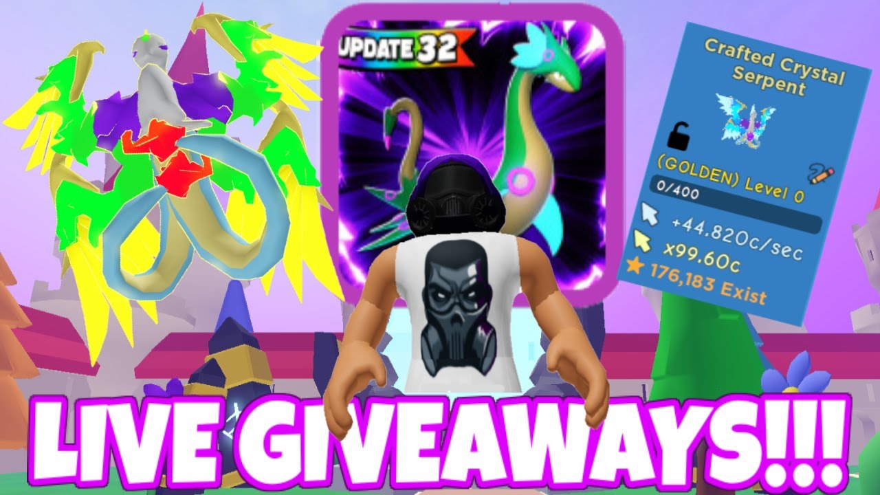 Live Clicker Sim Live! New update 32 & Massive Giveaways! #clickersim ...