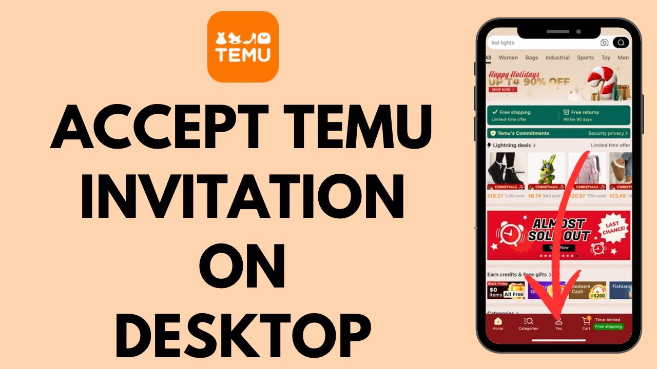 How to Accept Temu Invitation on Laptop/PC 2024 (EASY!) - YouTube