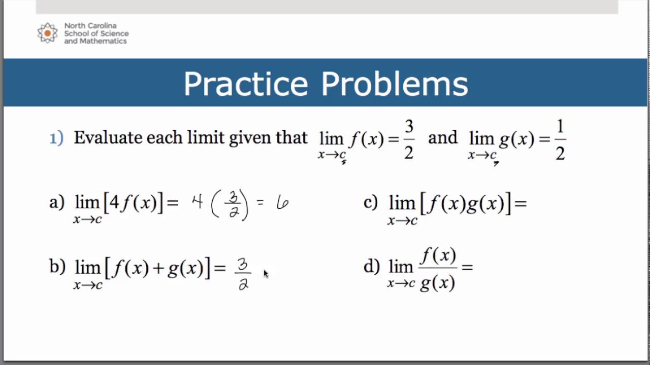 Properties Of Limits YouTube