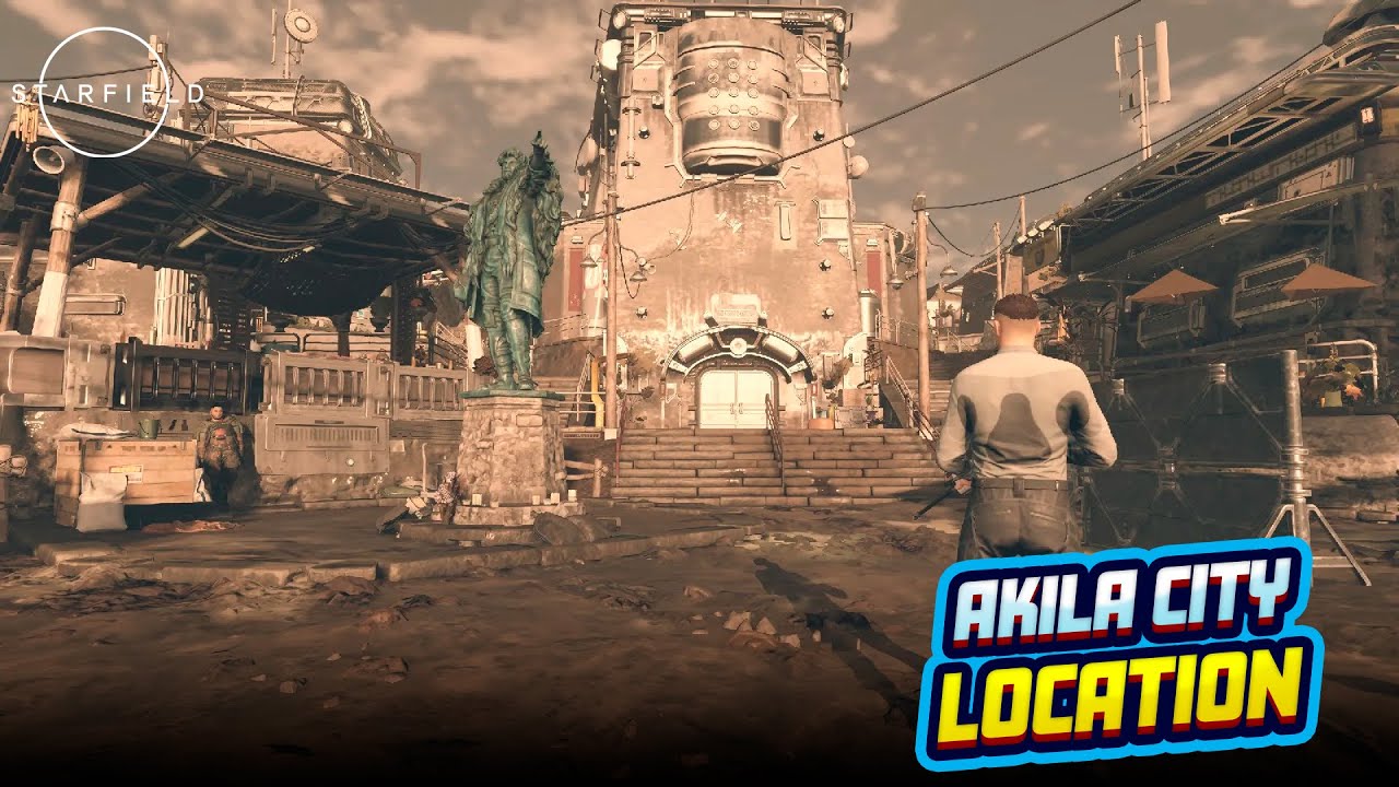 Akila city location - #starfield - YouTube