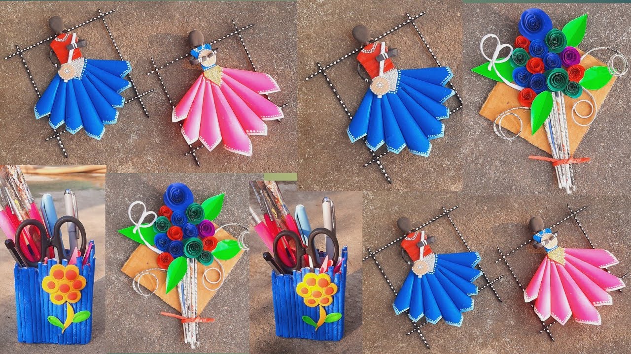 waste material decoration ideas/easy craft with waste material at home ...