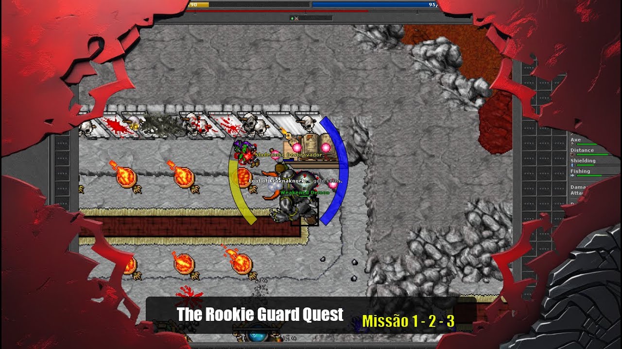 TIBIA | QUESTS ROOKGAARD ATUALIZADAS | The Rookie Guard Quest - PART #1 ...