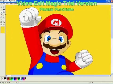 Speed painting of mario2 using MS paint - YouTube