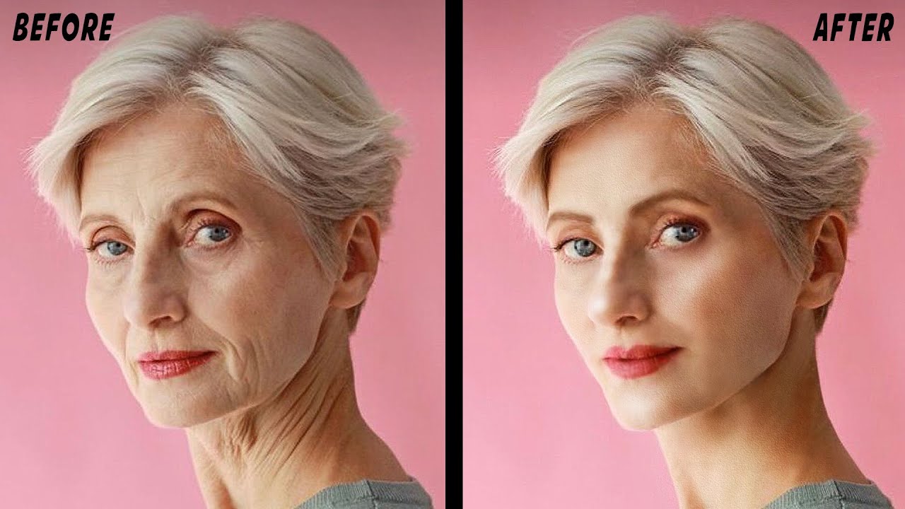 Remove wrinkles in the shortest time | #photoshop tutorial - YouTube