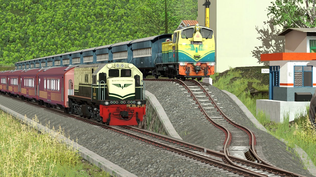Kereta Api Jalan Lewat Rel Beda Tinggi Persilangan | Railroads Go ...