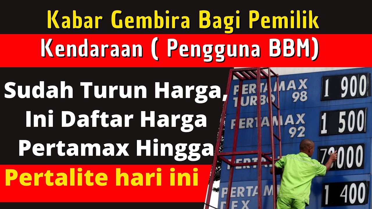 HARGA BBM TURUN HARGA INI DAFTAR HARGA BBM TERBARU HARI INI - YouTube