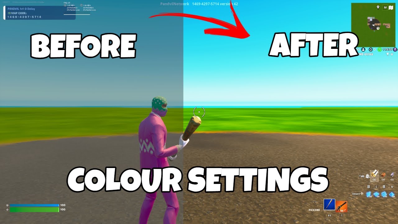 The BEST Fortnite COLOUR SETTINGS In 2025 ! - YouTube